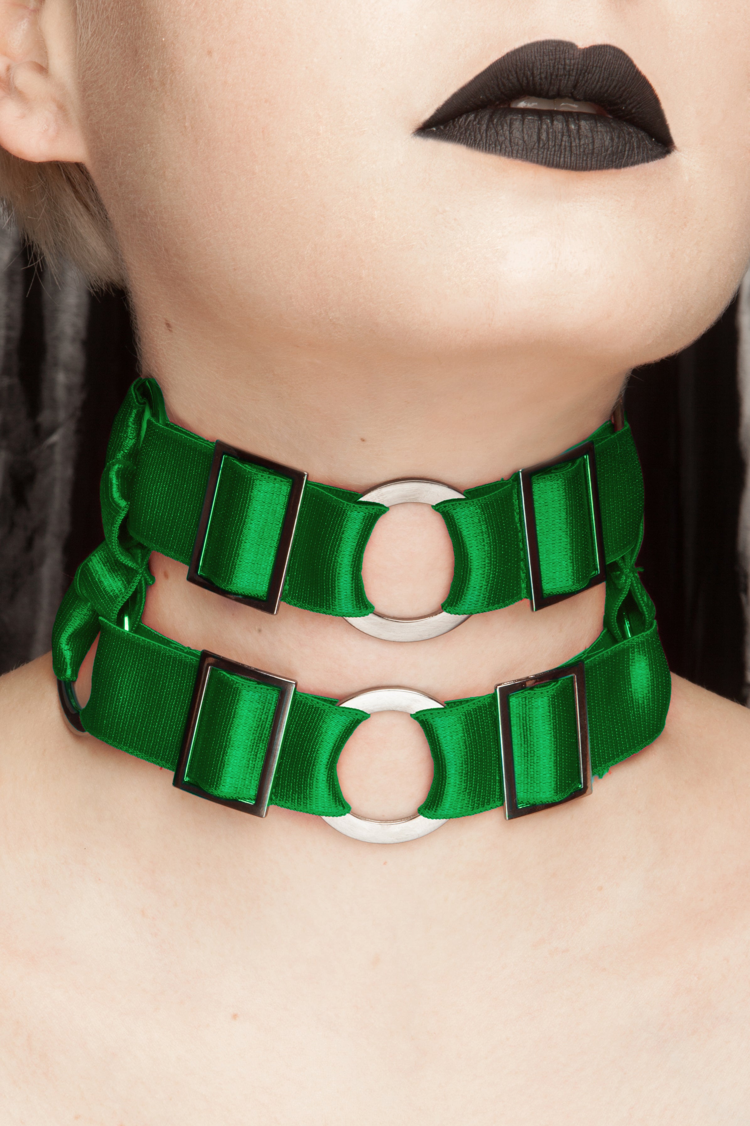 Viper choker (teal) - by Teale Coco – Tealecoco