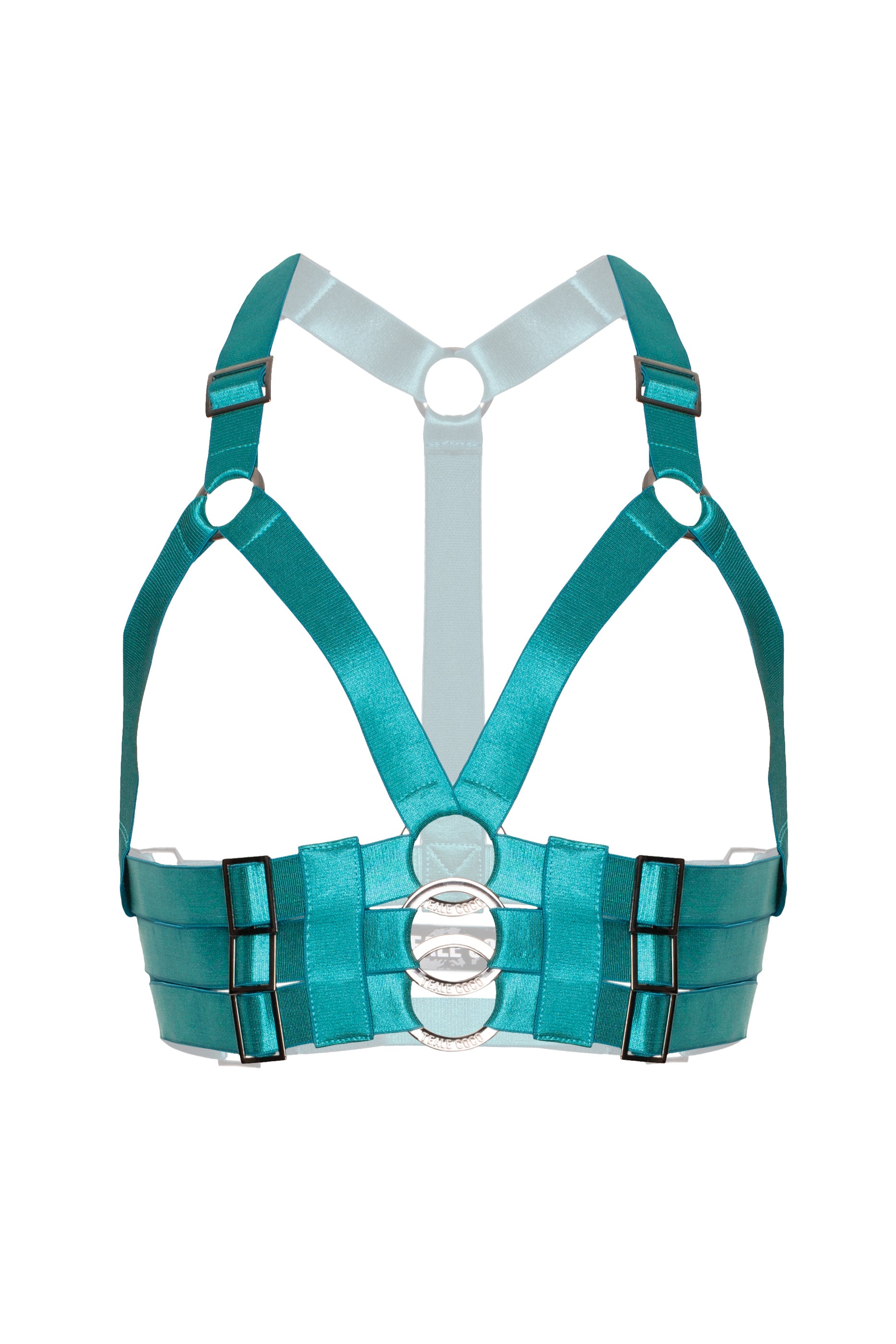 Devil's Clutch bust harness - teal colored – Tealecoco