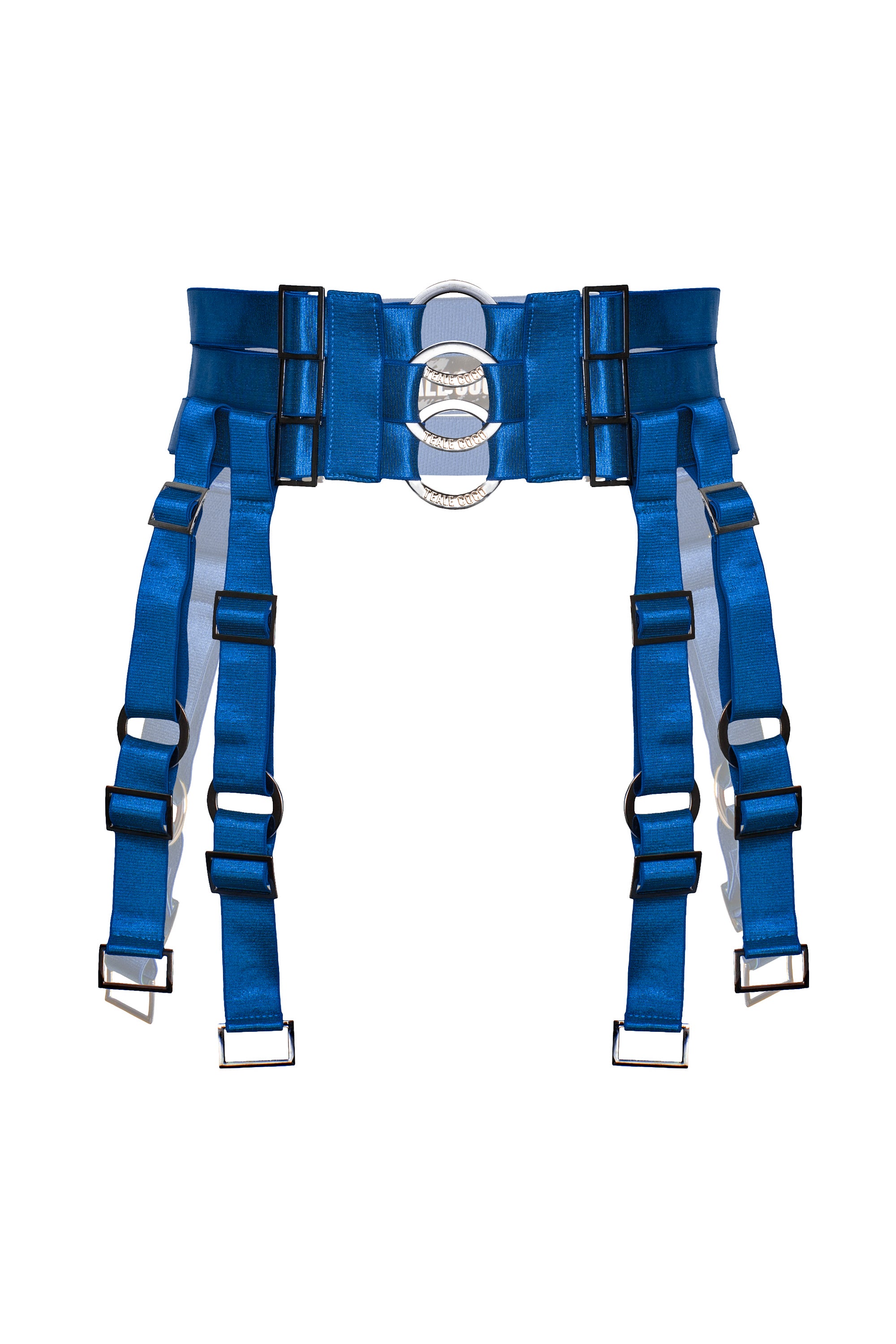 Goetia kinky high waisted garter belt (teal color) – Tealecoco