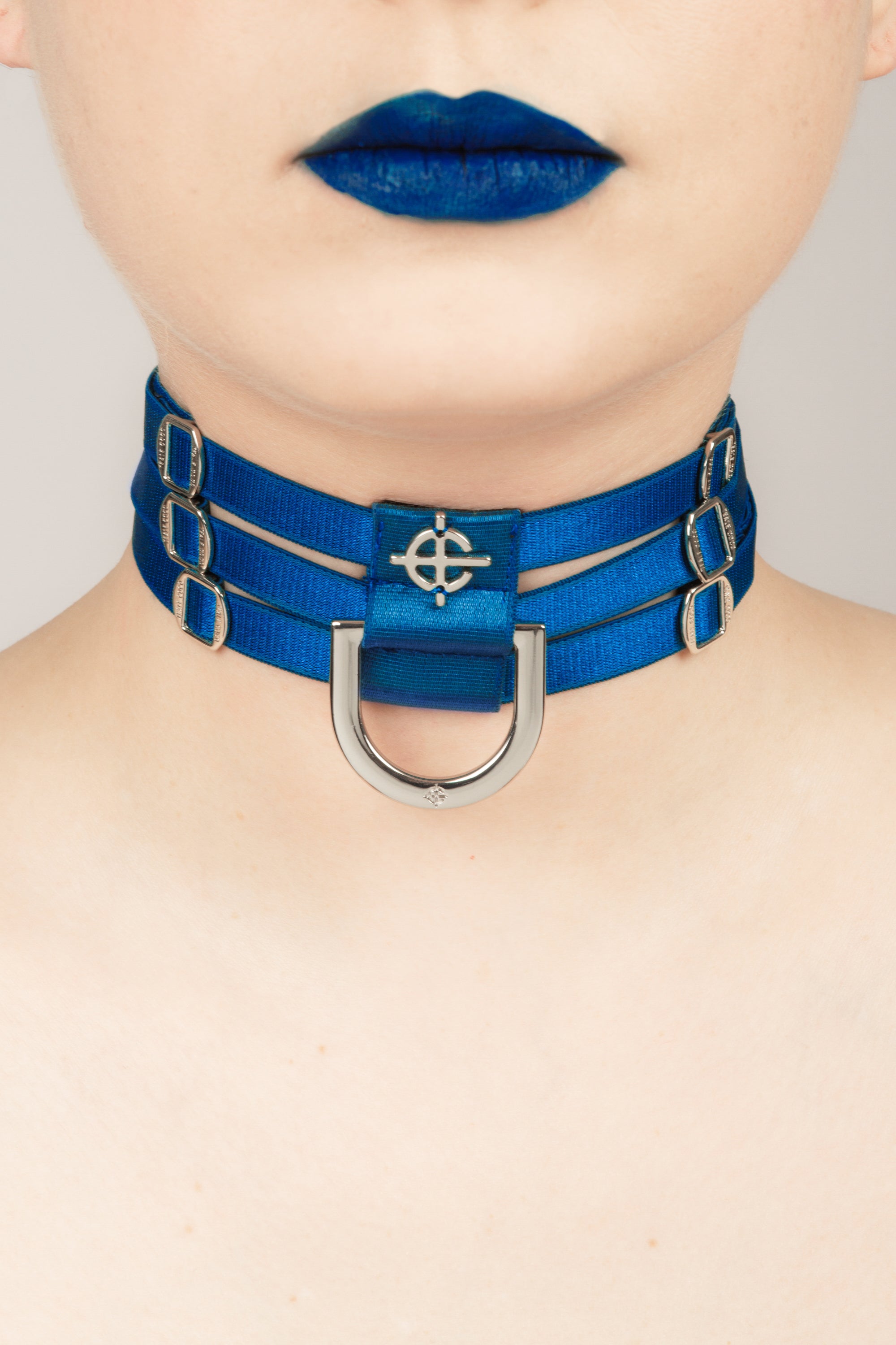 D Ring Choker - (Blue) – Tealecoco