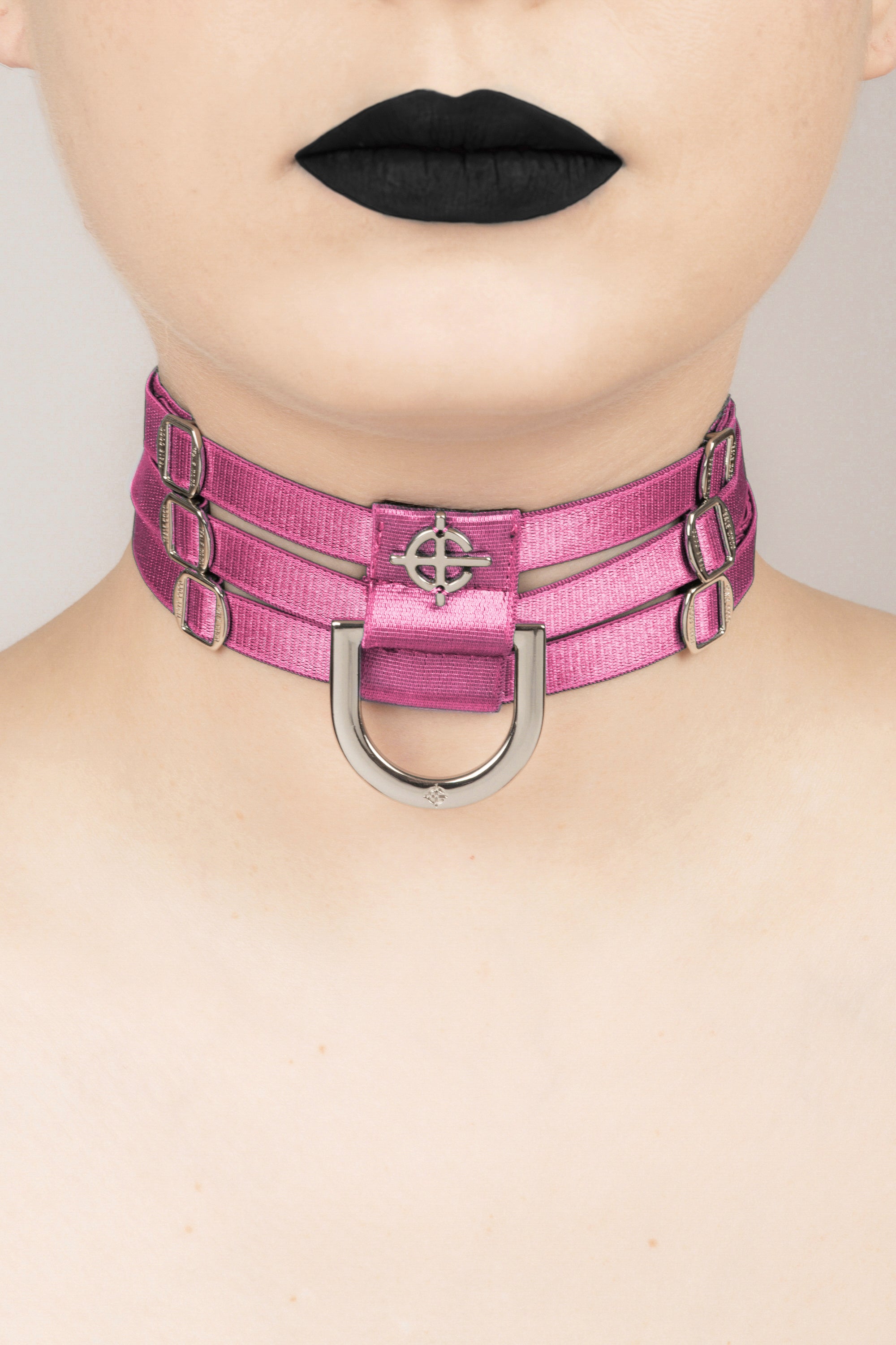 D Ring Choker - Candy Pink – Tealecoco