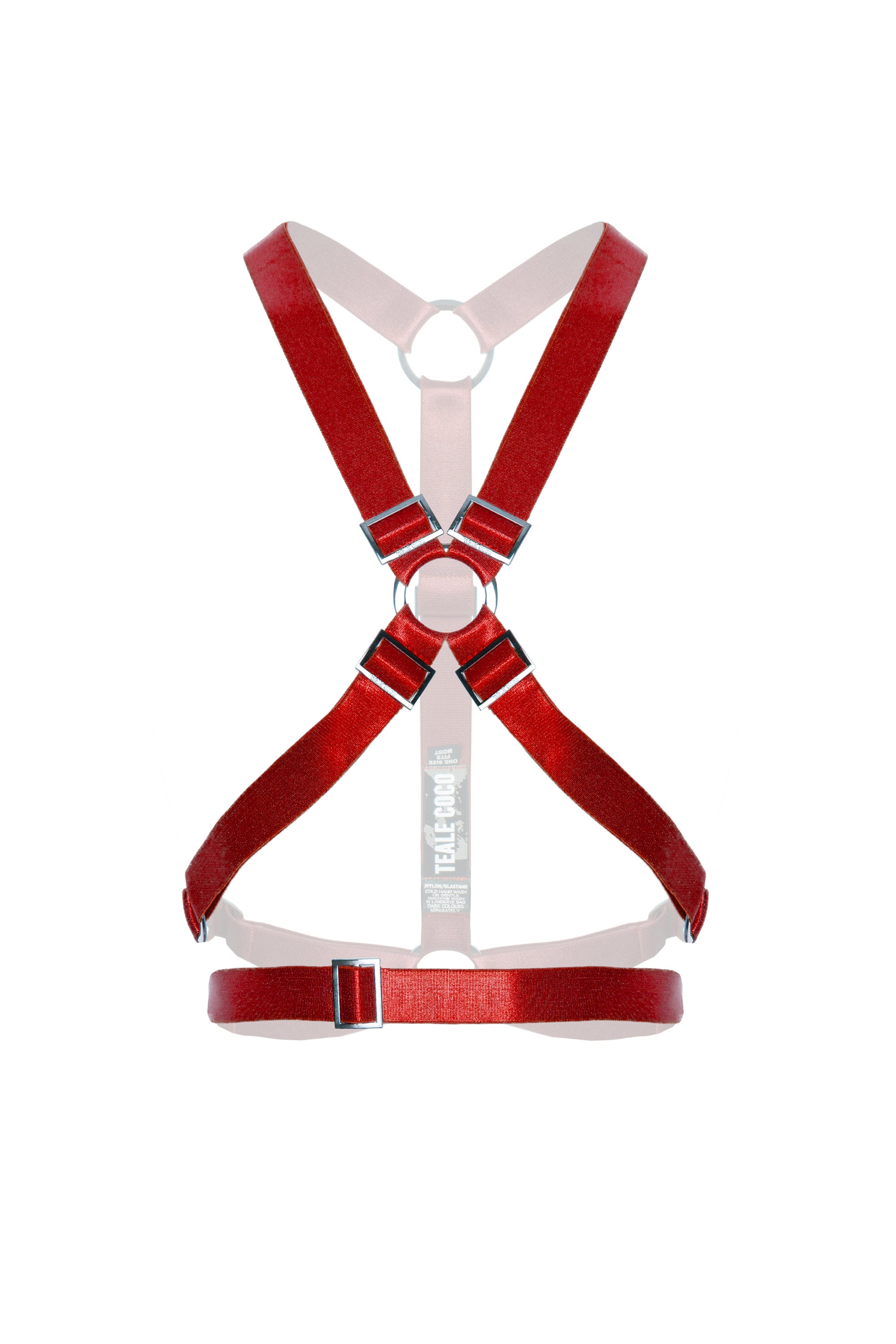 X crop harness (bloodbath red) - Teale Coco – Tealecoco